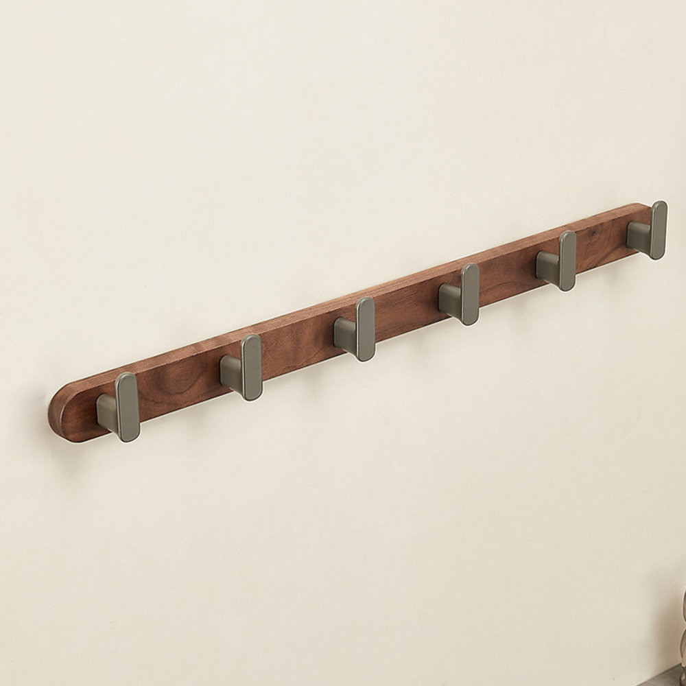 Latitude Run® 6 - Hook Wall Mounted Coat Rack | Wayfair