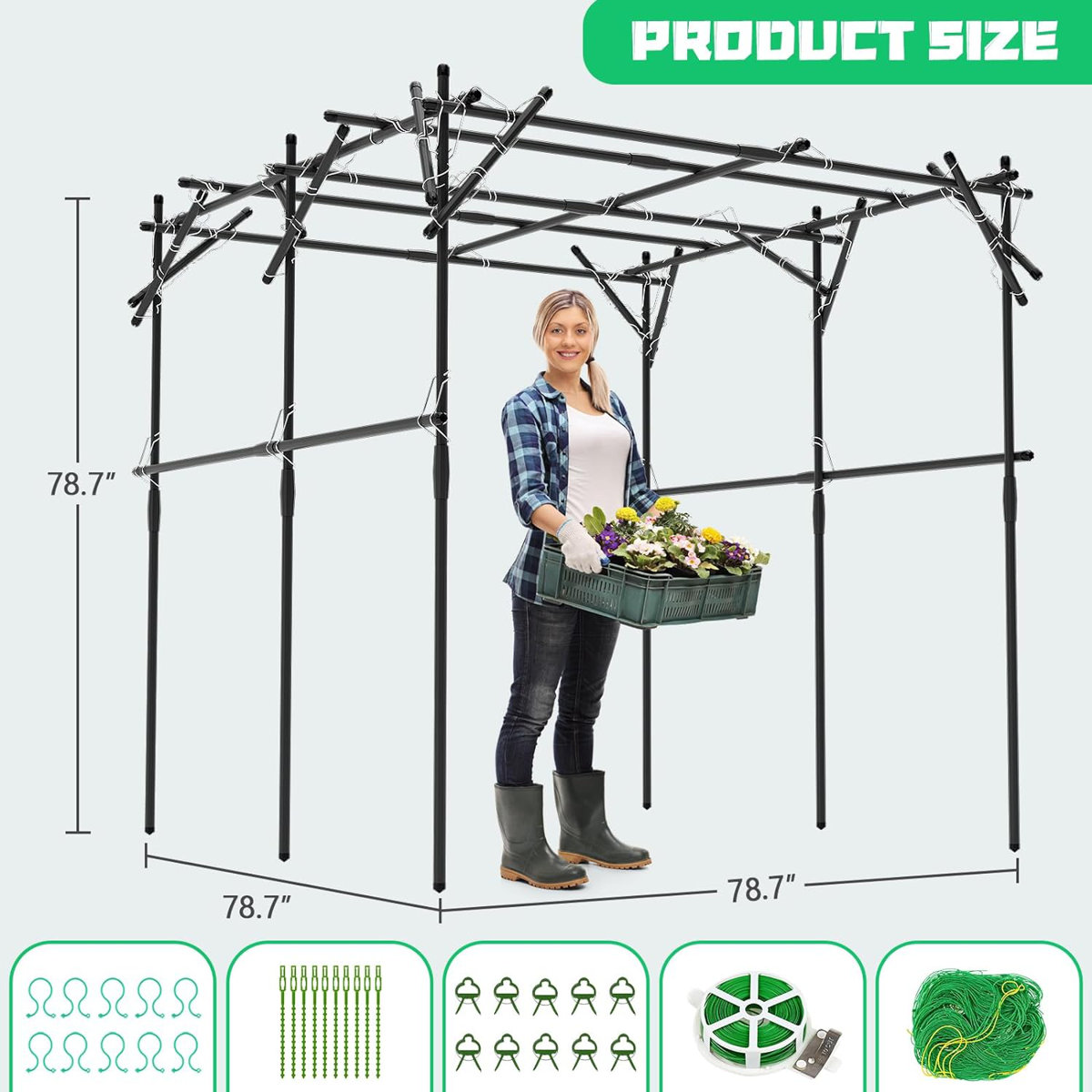 ShangQuan WuLiu Large Outdoor Garden Arch Trellis, Grape Vine Trellis ...