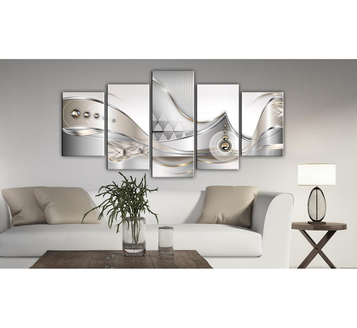 Brayden Studio® Crystalline Depth On Canvas 5 Pieces Print | Wayfair
