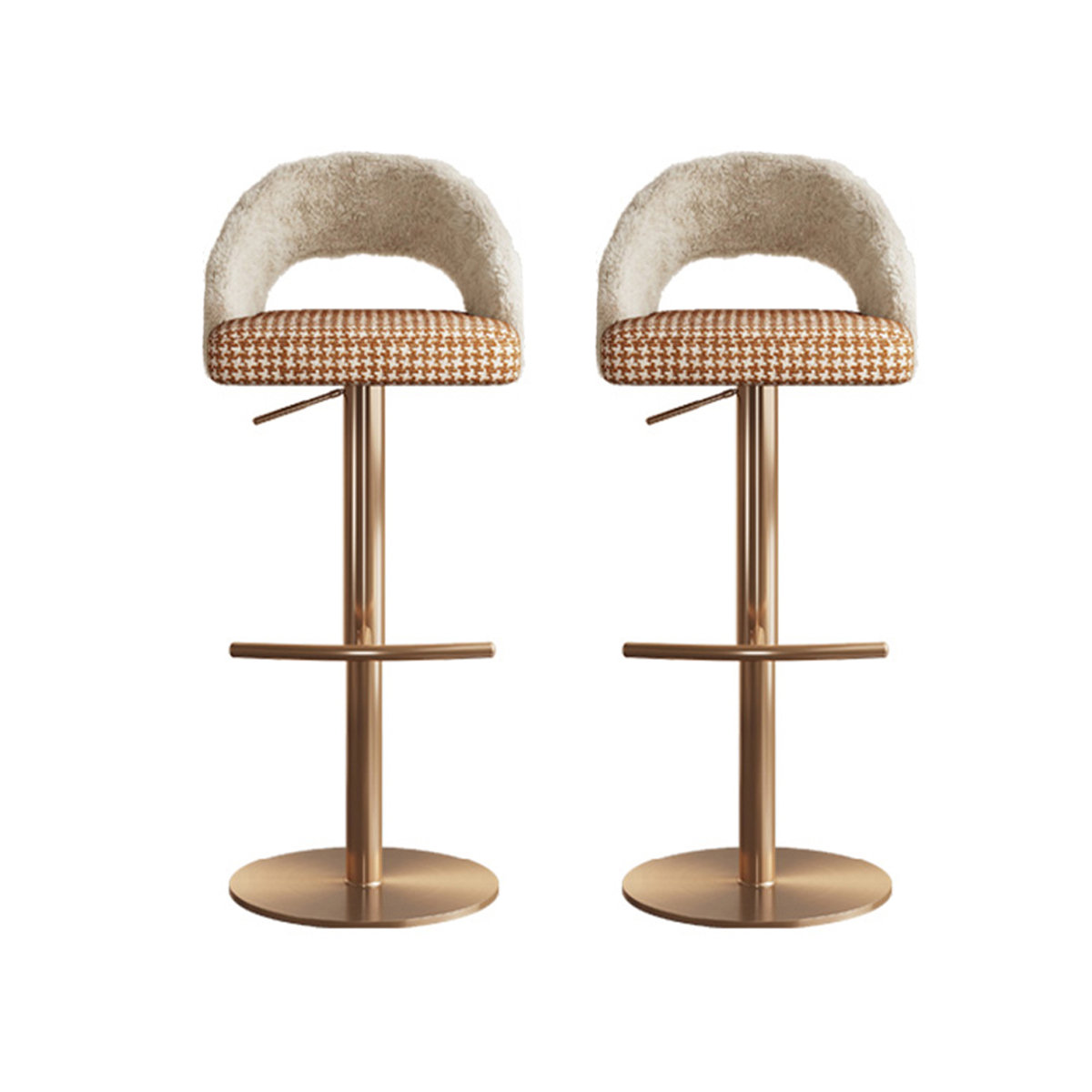 Everly Quinn Modern And Simple Checkered Seat Cushion Wool Roll ...