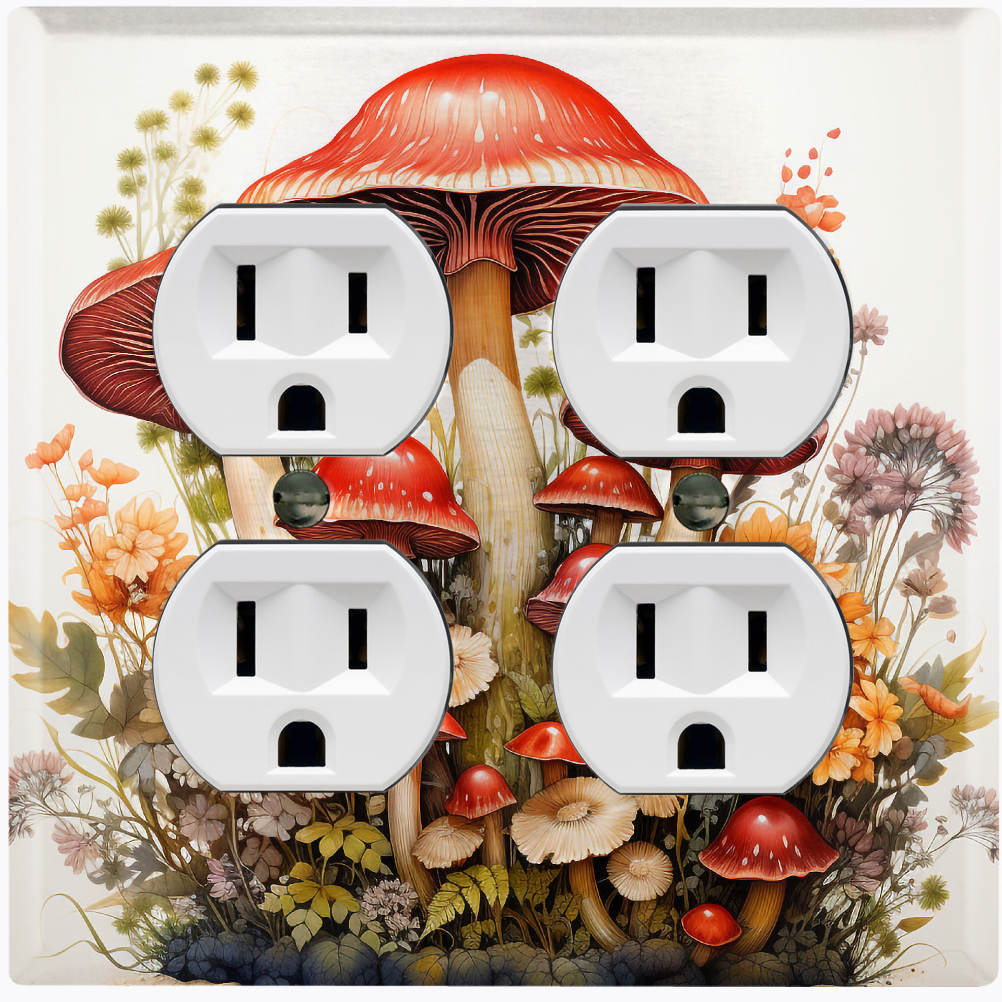 WorldAcc Nature Themed 2 - Gang Toggle Light Switch Standard Wall Plate ...