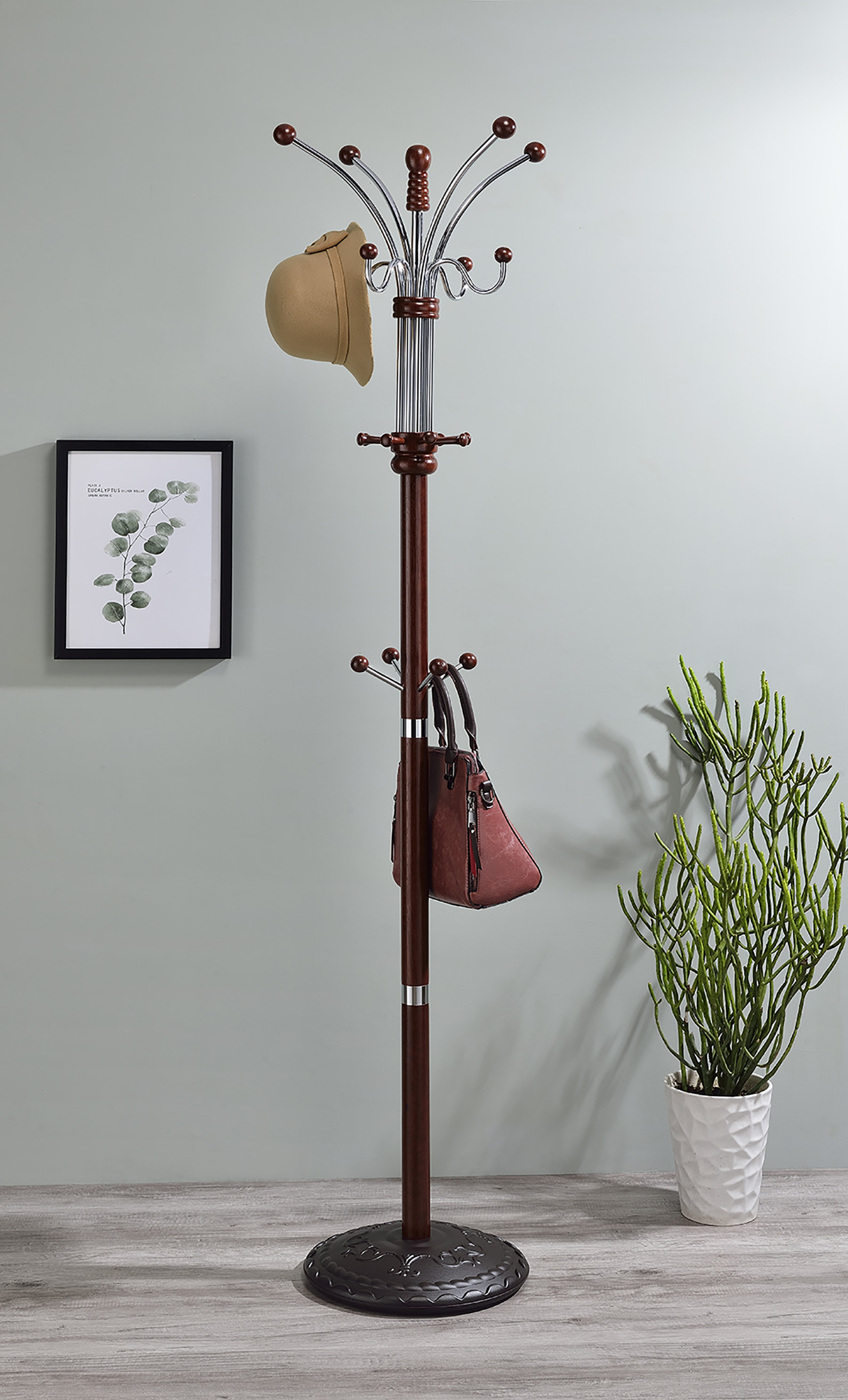 Winston Porter Totton Metal Freestanding Coat Rack & Reviews | Wayfair