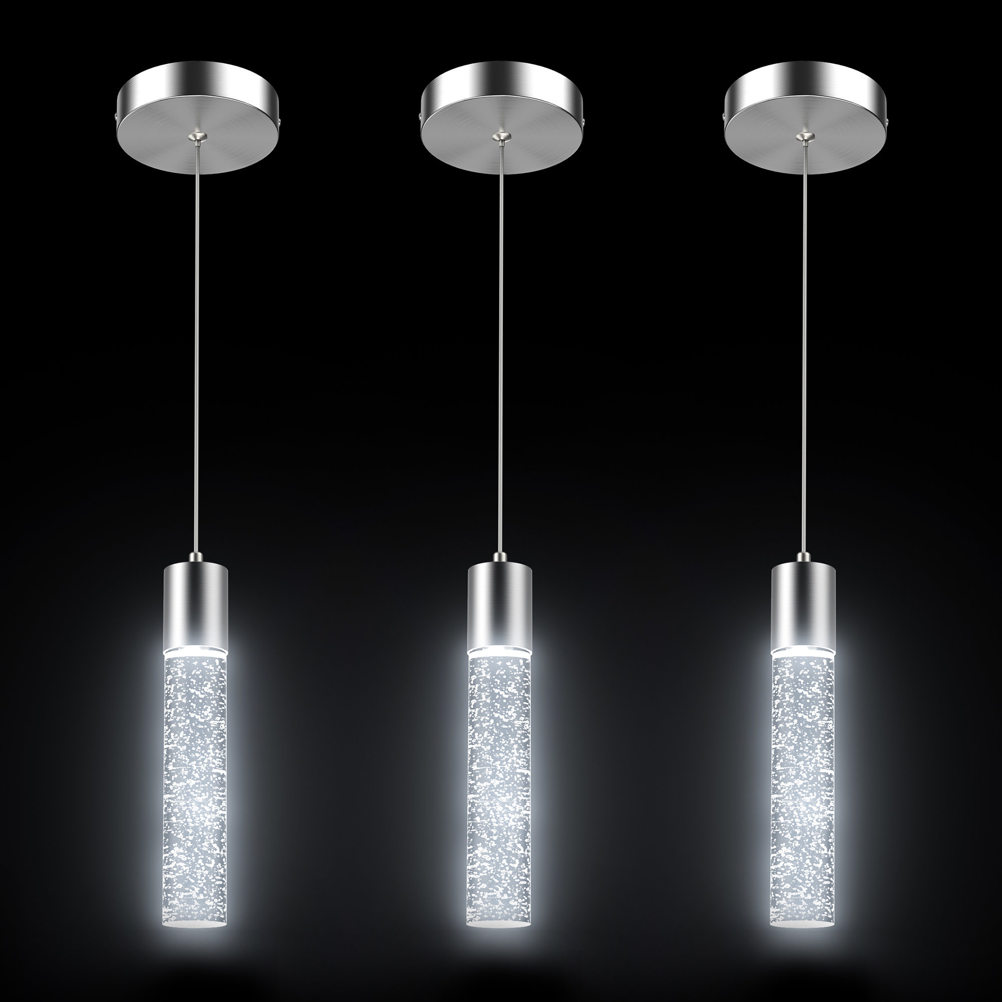 Ebern Designs Led Cylinder Pendant | Wayfair