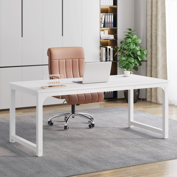 Wade Logan® Barid White Desk & Reviews | Wayfair
