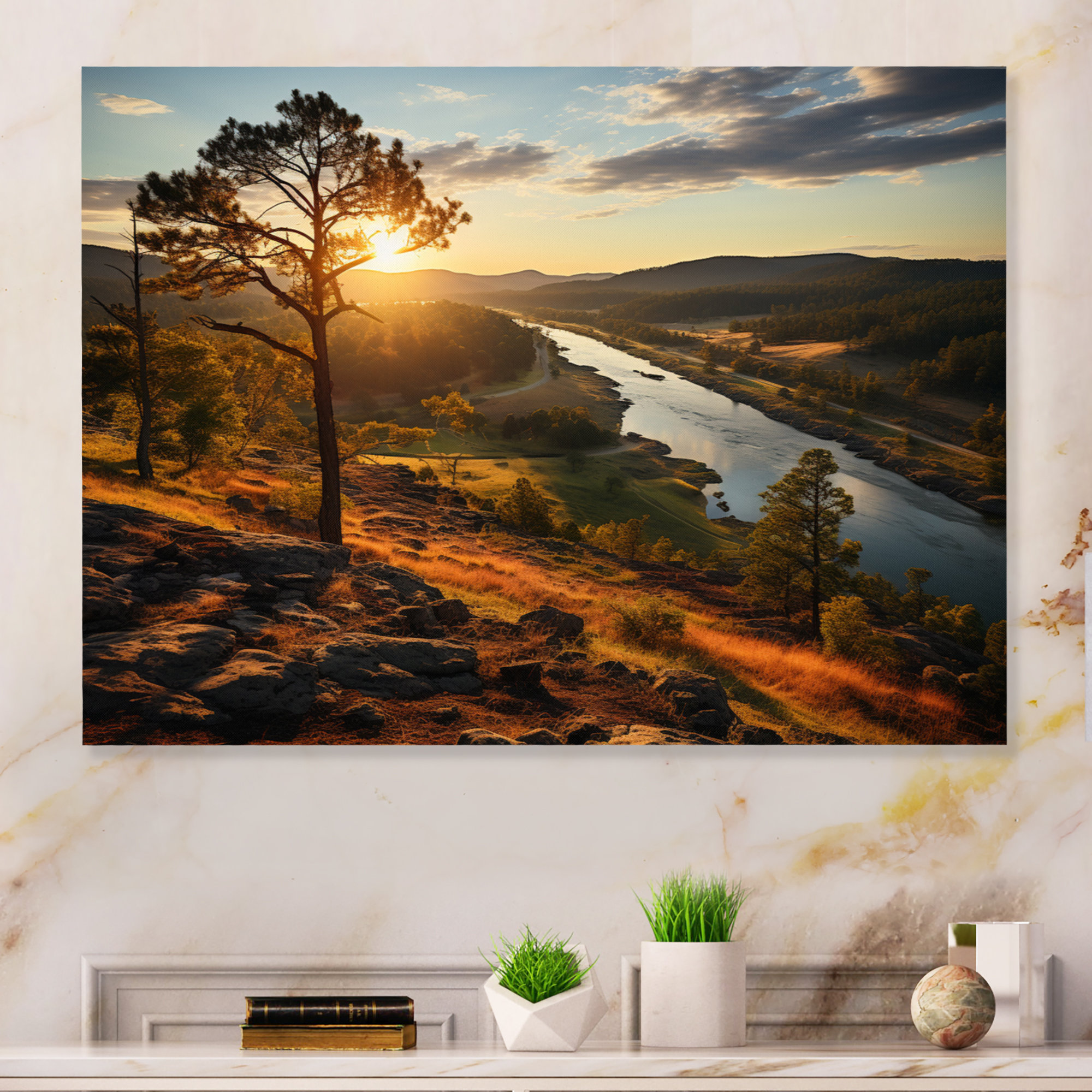 Latitude Run® Alabama Country Landscape I - Landscape & Nature Metal ...