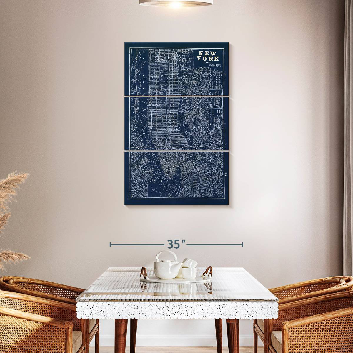 Elephant Stock Blueprint Map New York - Wayfair Canada