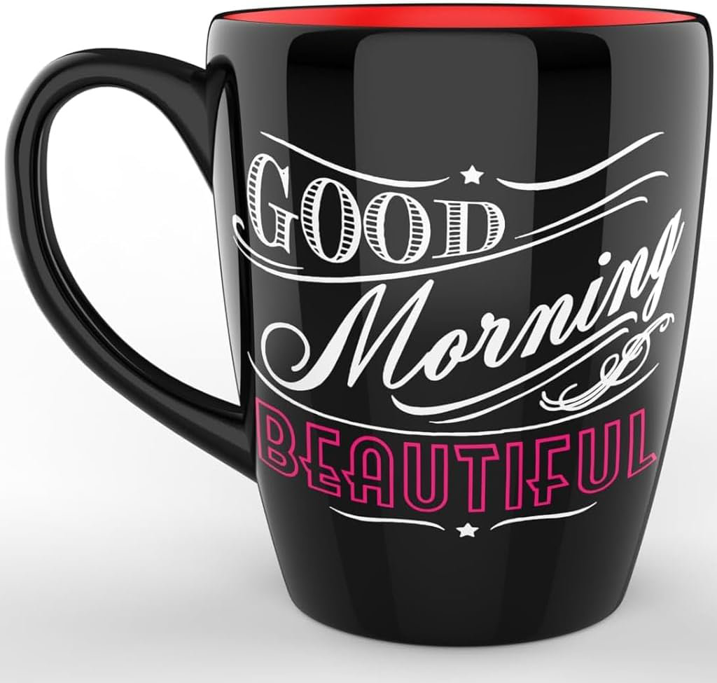 KOVOT 18-Oz Good Morning Beautiful Ceramic Coffee or Tea Cup - Stylish ...