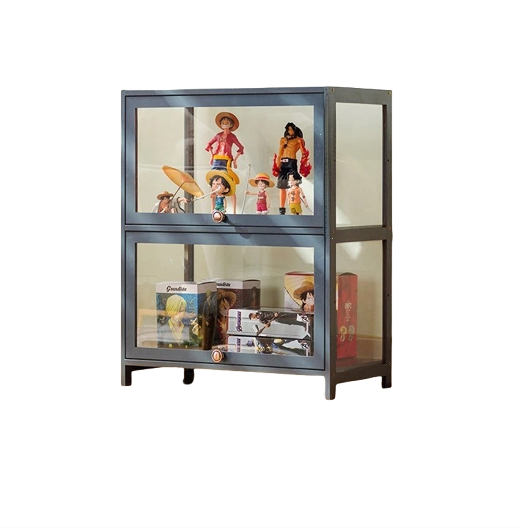 George Oliver Transparent Multi-layer Figurine Storage Box Storage Rack ...