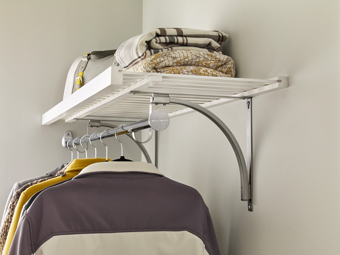 ClosetMaid Premium Wood Shelving Hang Rod Support Hook & Reviews | Wayfair