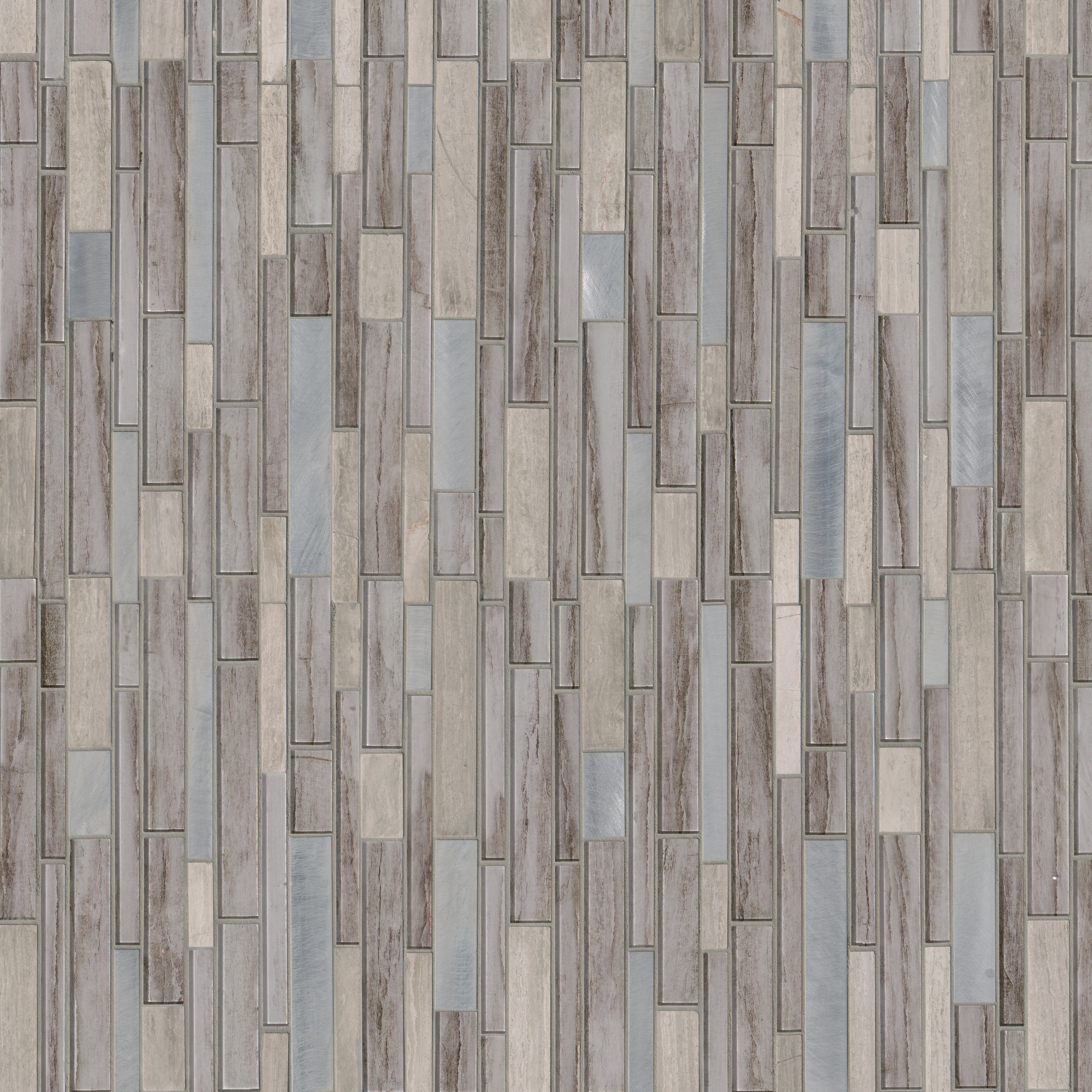 MSI Belfort Taupe Interlocking 12 in. x 12 in. Glass Stone Metal Blend ...