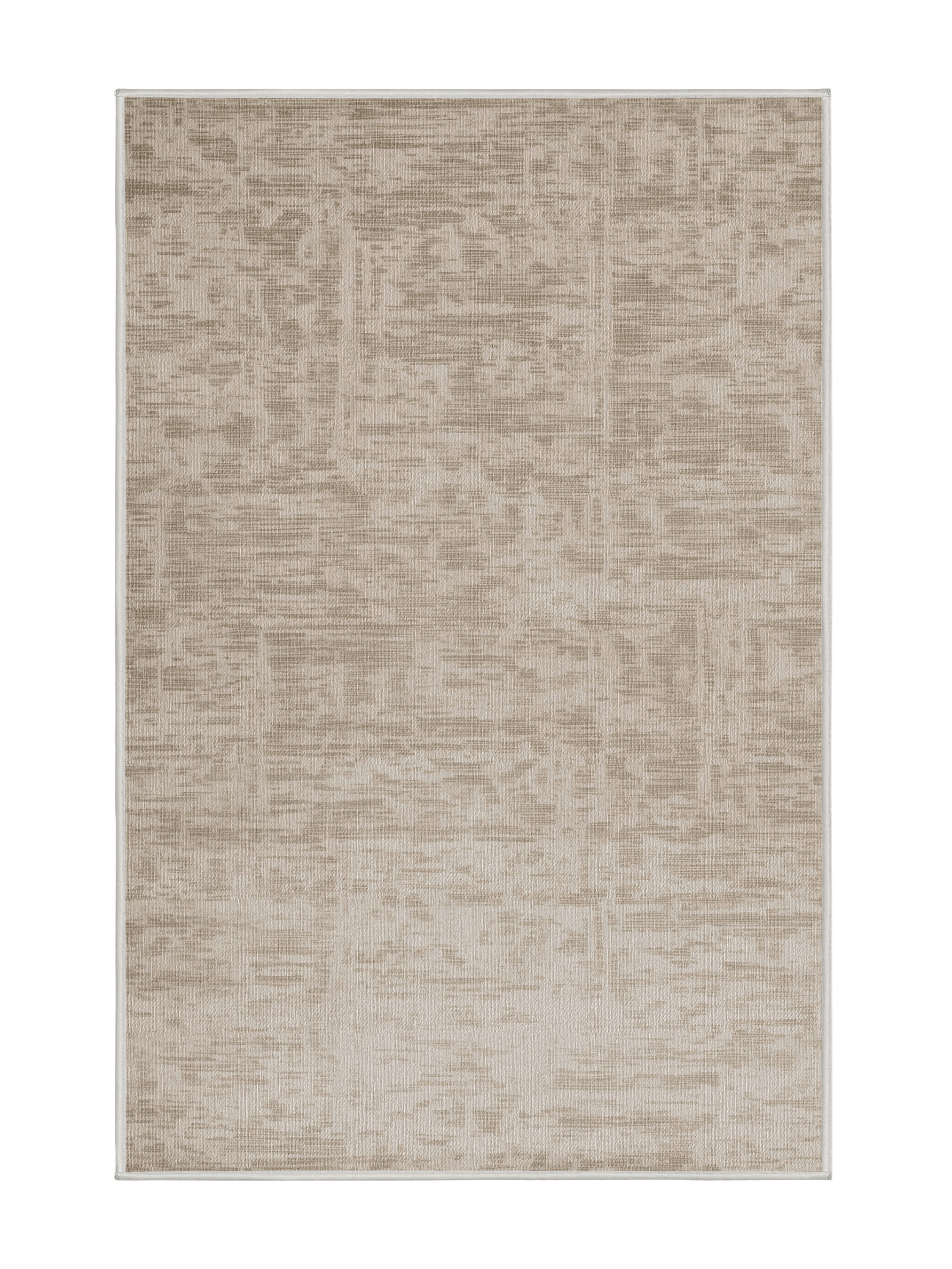 Hokku Designs Machine Washable Abstract Beige Area Rug | Wayfair