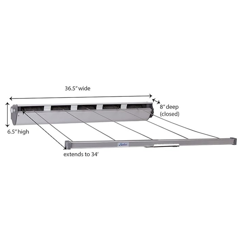 Filbop Aluminum Retractable Clothesline | Wayfair