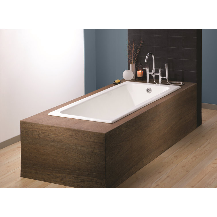 Latitude Run® 59'' x 27.5'' Drop-In Soaking Cast Iron Bathtub | Wayfair