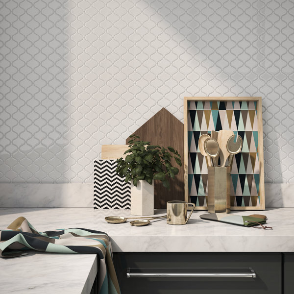 Roca Tiles BG White 12x12 Mos. Lantern 2" & Reviews | Wayfair
