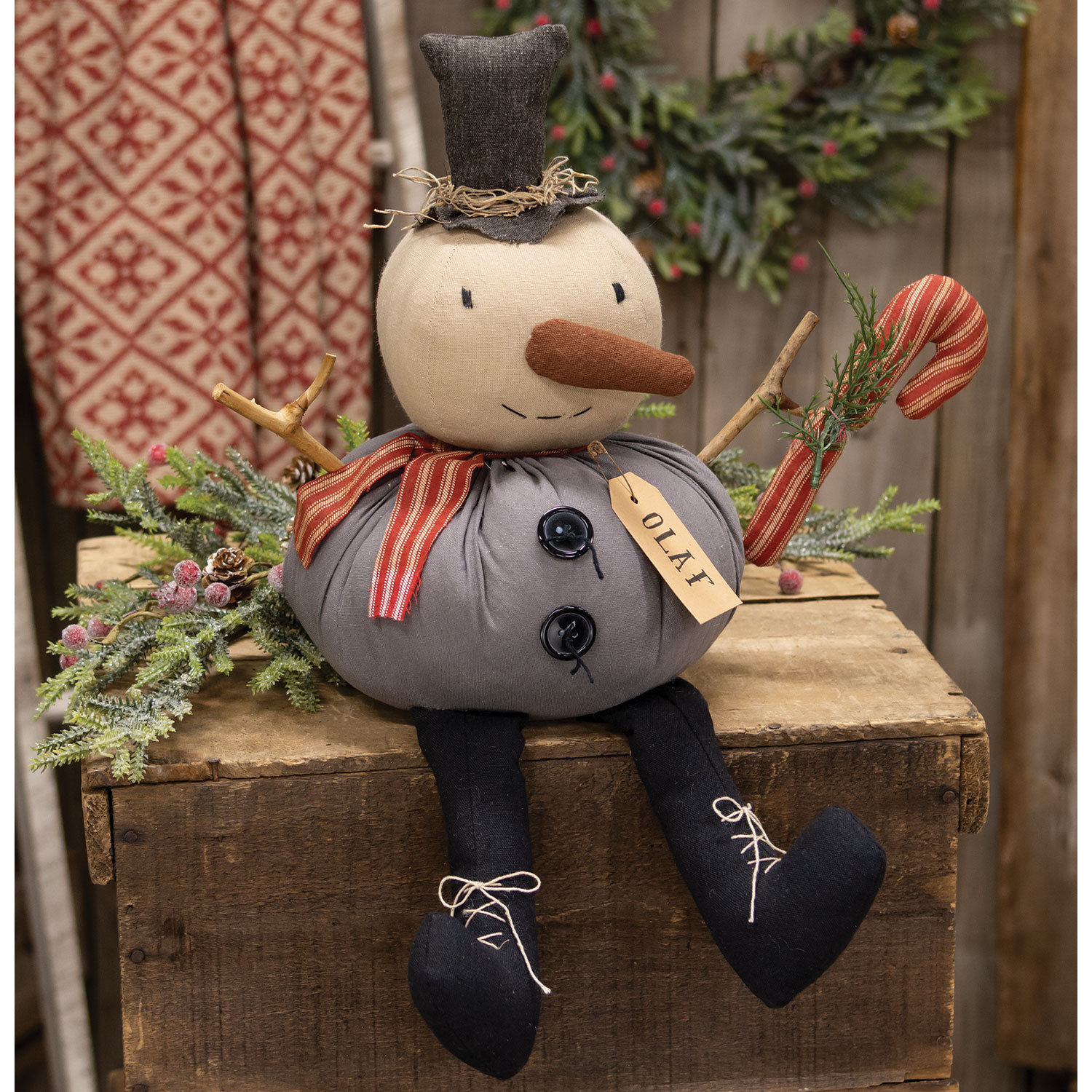 The Holiday Aisle® Olaf the Snowman Doll w/Candy Cane - Wayfair Canada