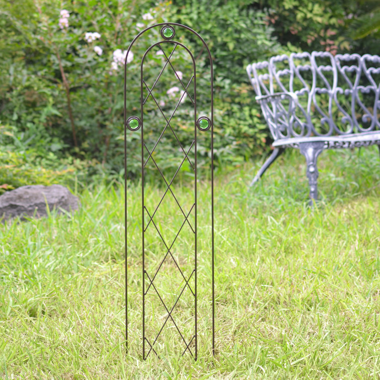 Highland Dunes Humairaa 10'' W Metal Arched Trellis & Reviews | Wayfair