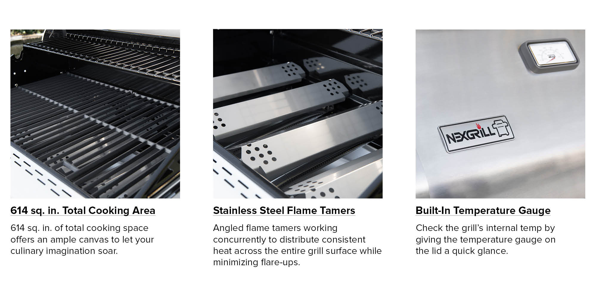 Nexgrill 4 - Burner Freestanding Liquid Propane Gas Grill with Side ...