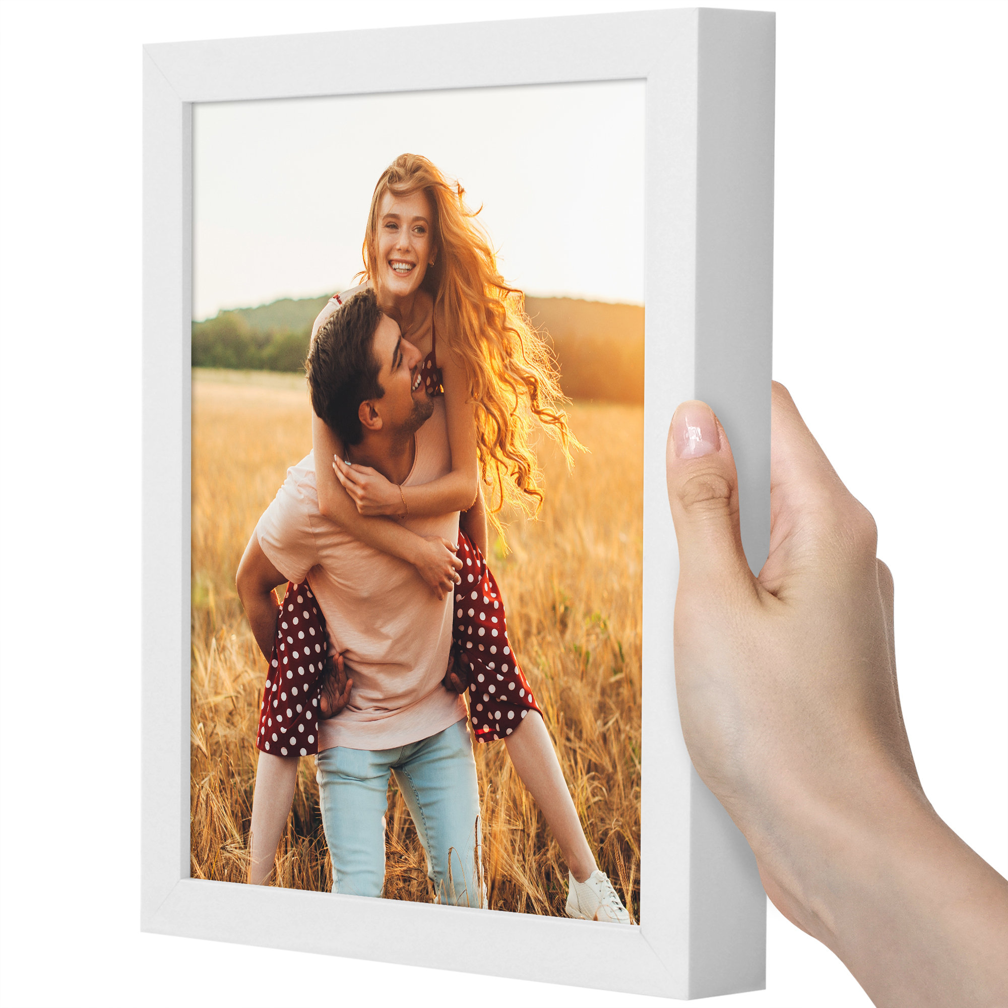 Americanflat Gallery-Style Deep Molding Picture Frame To Secure Artwork ...