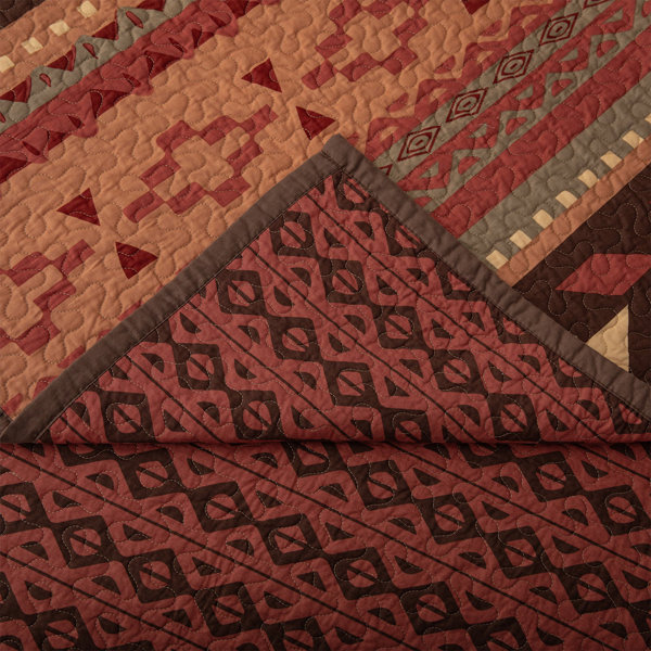Paseo Road by HiEnd Accents Broken Arrow Red/Tan/Brown Aztec Print ...