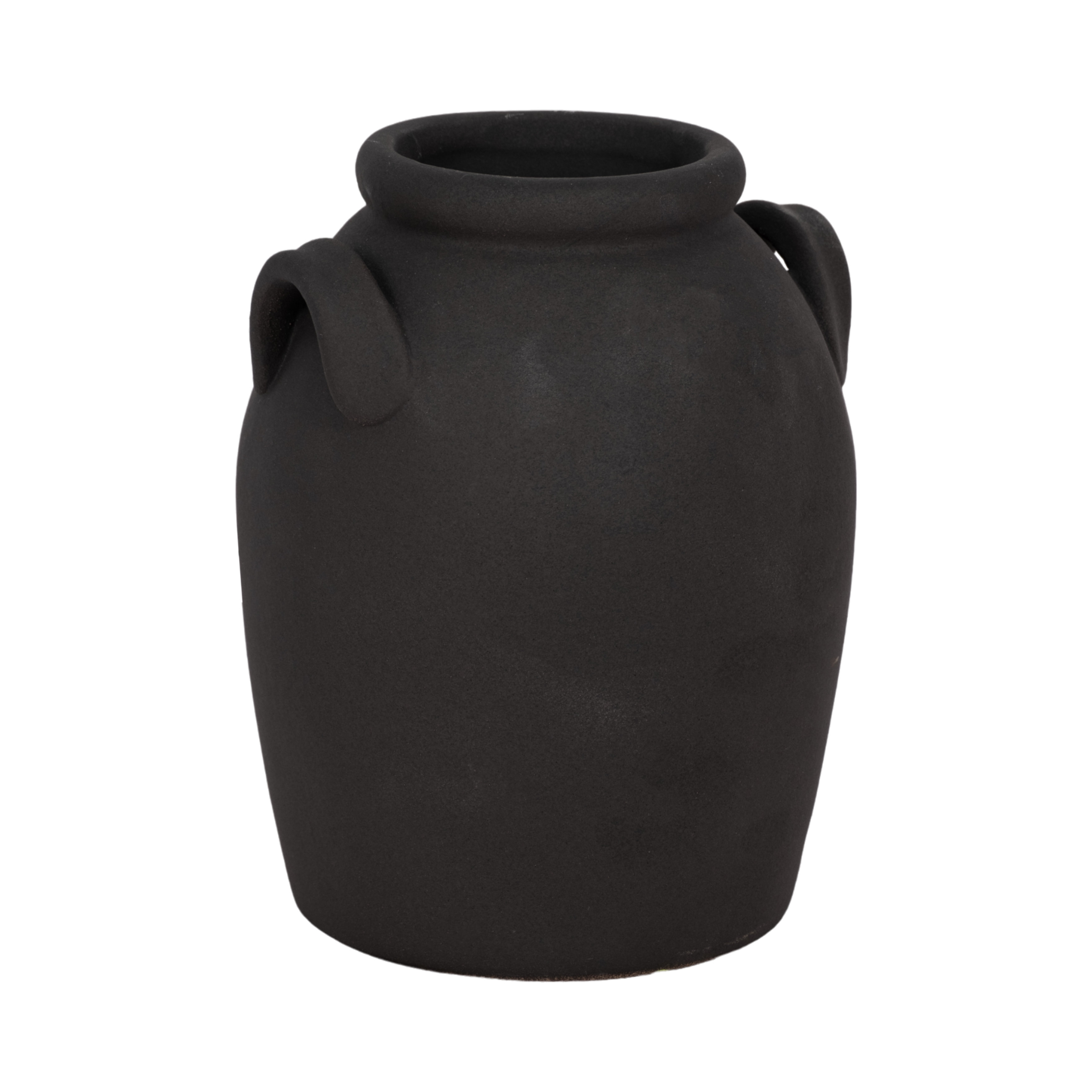 Lark Manor Rough Finish Jug With Handles, Black - Wayfair Canada