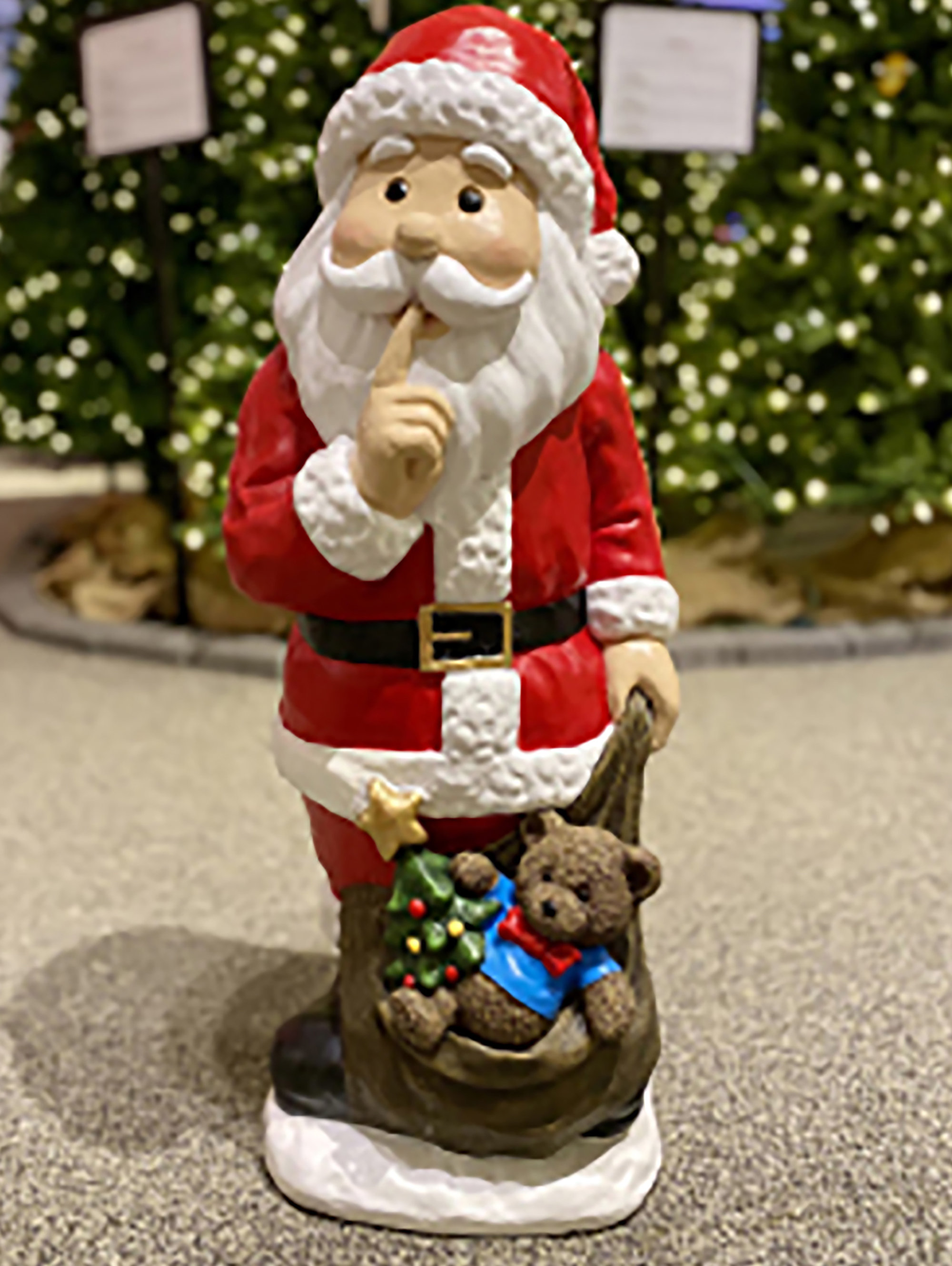 The Holiday Aisle® Santa with Gifts Figurine | Wayfair