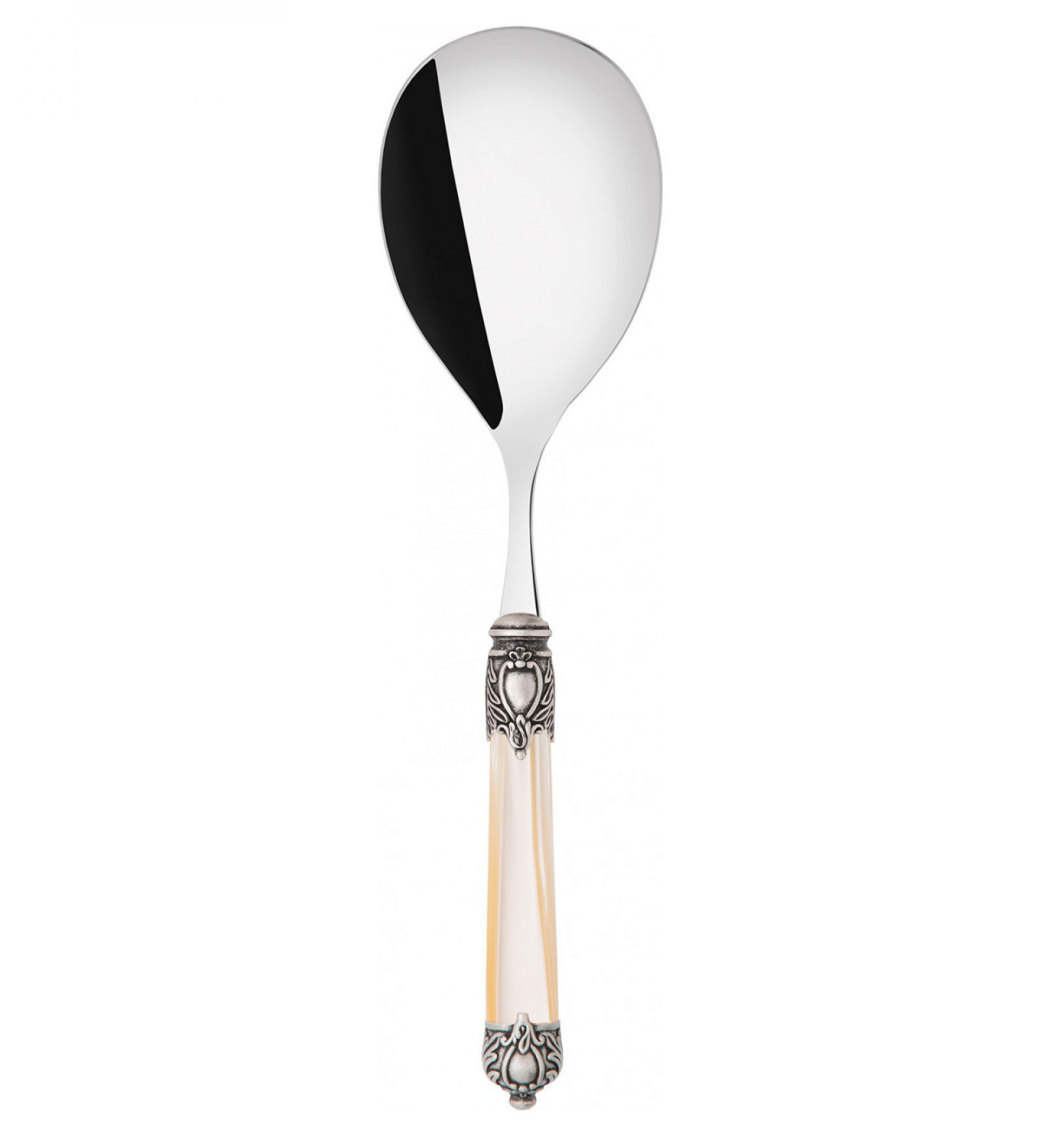 Bugatti Italy Rinascimento Antique Casserole Rice Serving Spoon Ivory ...