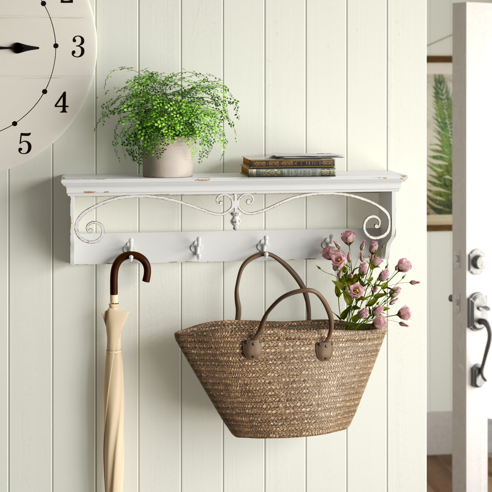 Laurel Foundry Modern Farmhouse® Joyce Wall Mounted Coat Rack & Reviews ...