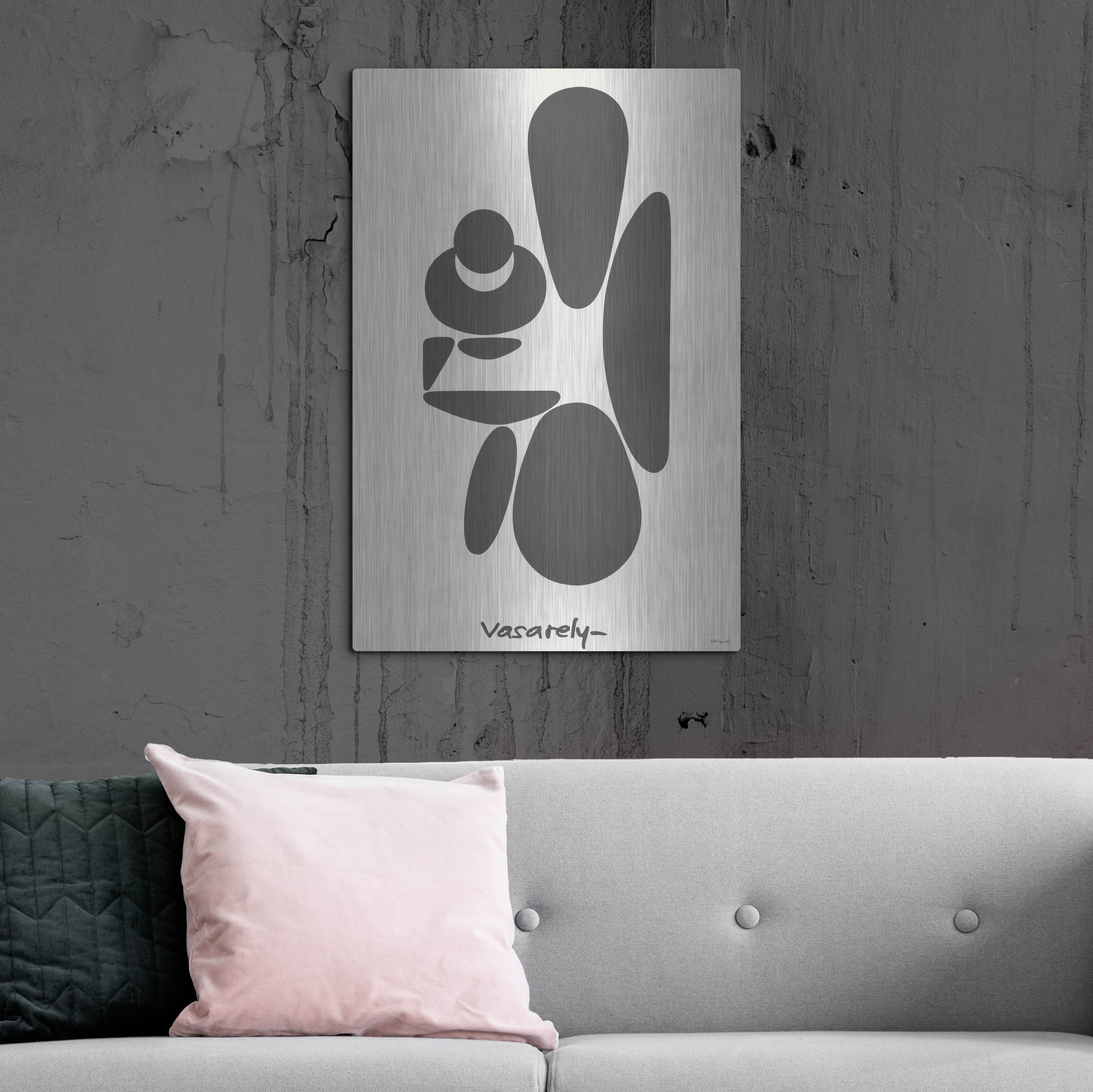 Luxe Metal Art 'Vasarely Abstract' By Stellar Desi " Vasarely Abstract ...