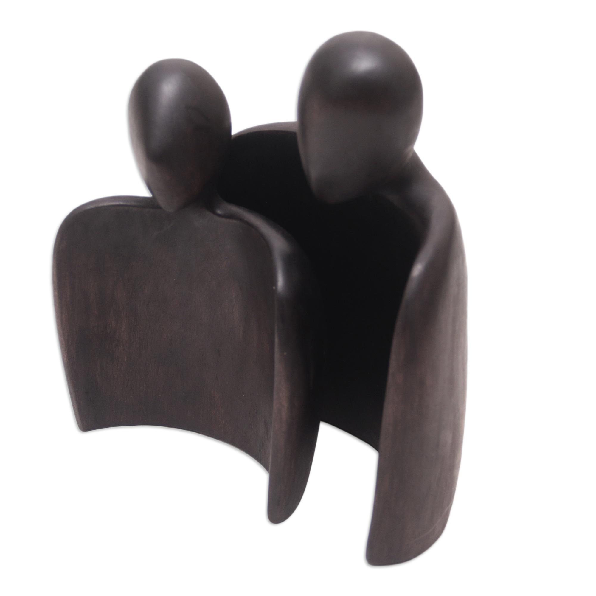 Red Barrel Studio® Handmade Romantic Hug Wood Sculpture | Wayfair