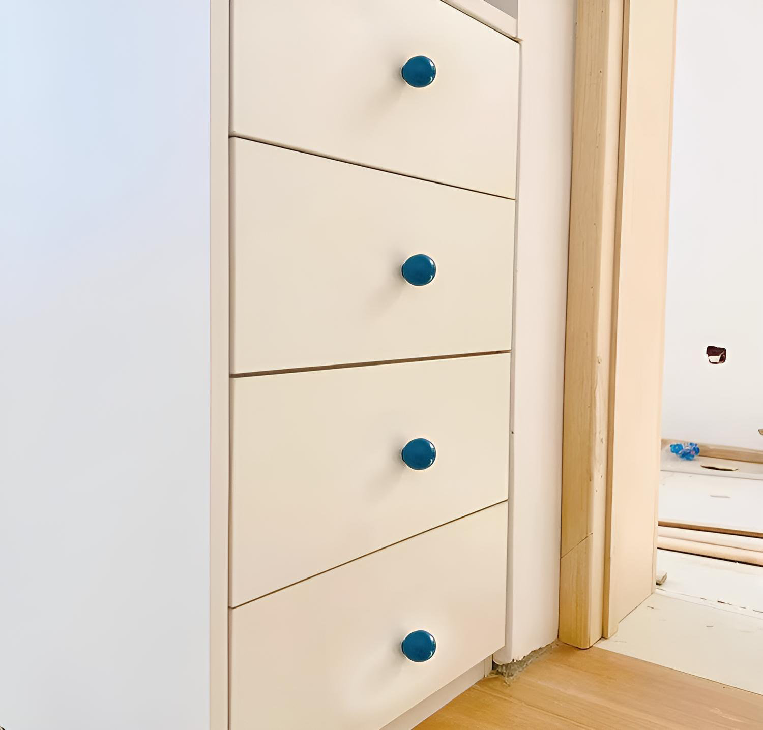 Infinitee Green Candy-Colored Ceramic Knobs, Single Hole Cabinet ...