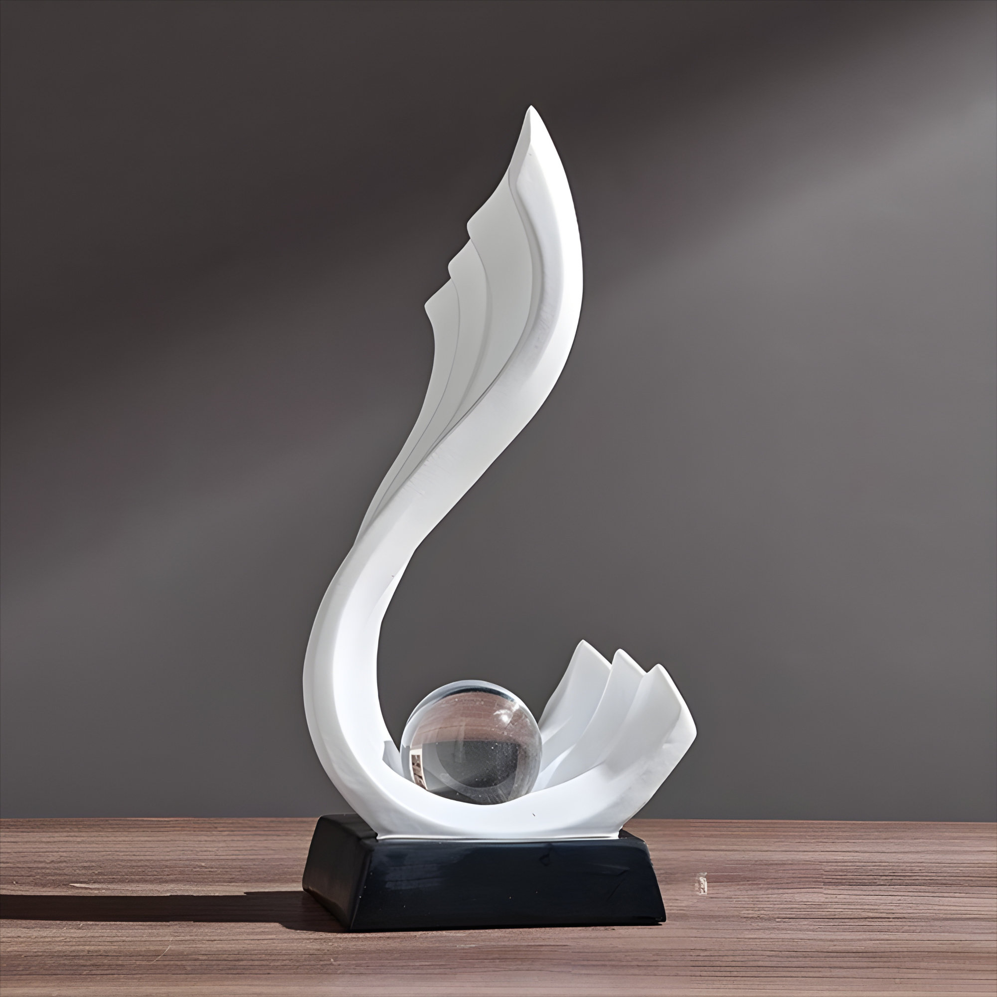 Orren Ellis Abstract Resin Sculpture Statue - Elegant Modern Art Figure ...