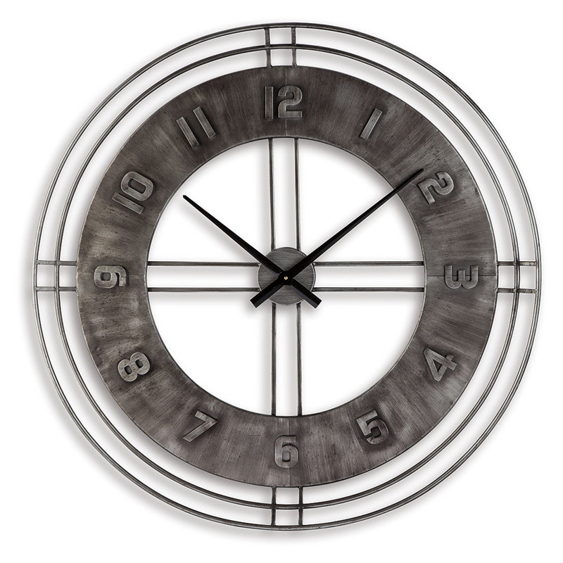Williston Forge Mcmartin Metal Wall Clock & Reviews | Wayfair