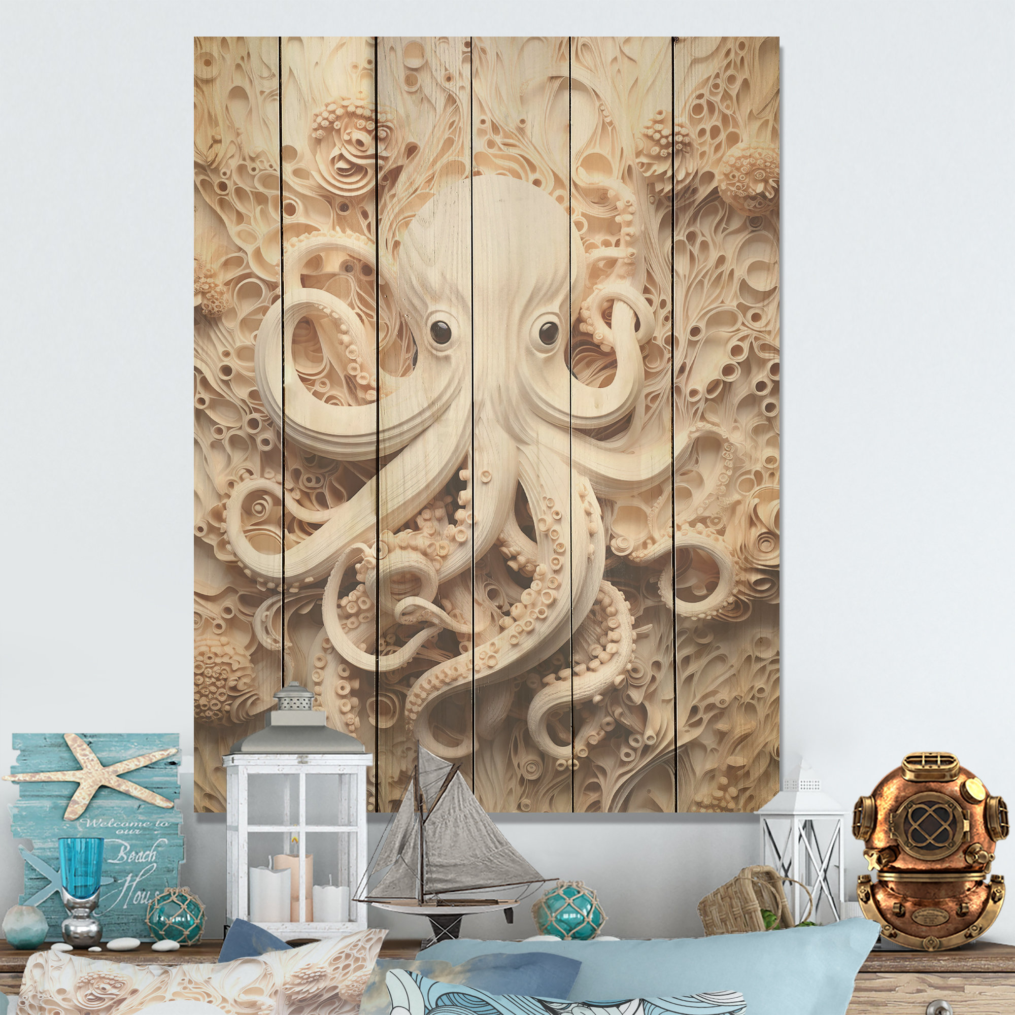 Beachcrest Home™ Marine Life Octopus Magic Animals I - Marine Animals ...