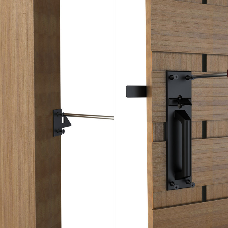 JUBEST Heavy Duty Gate Latch, Two Sided Gate Latch for Outdoor Fence ...