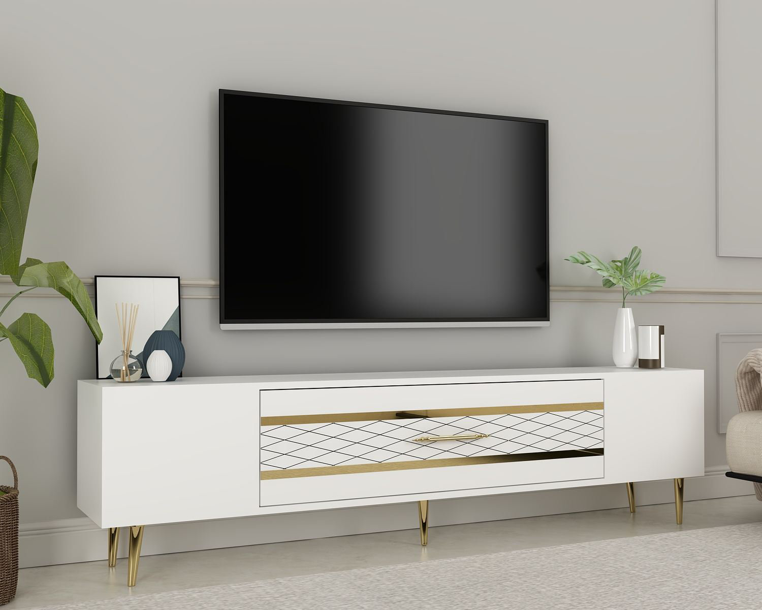 Wade Logan Catena TV Stand - Wayfair Canada