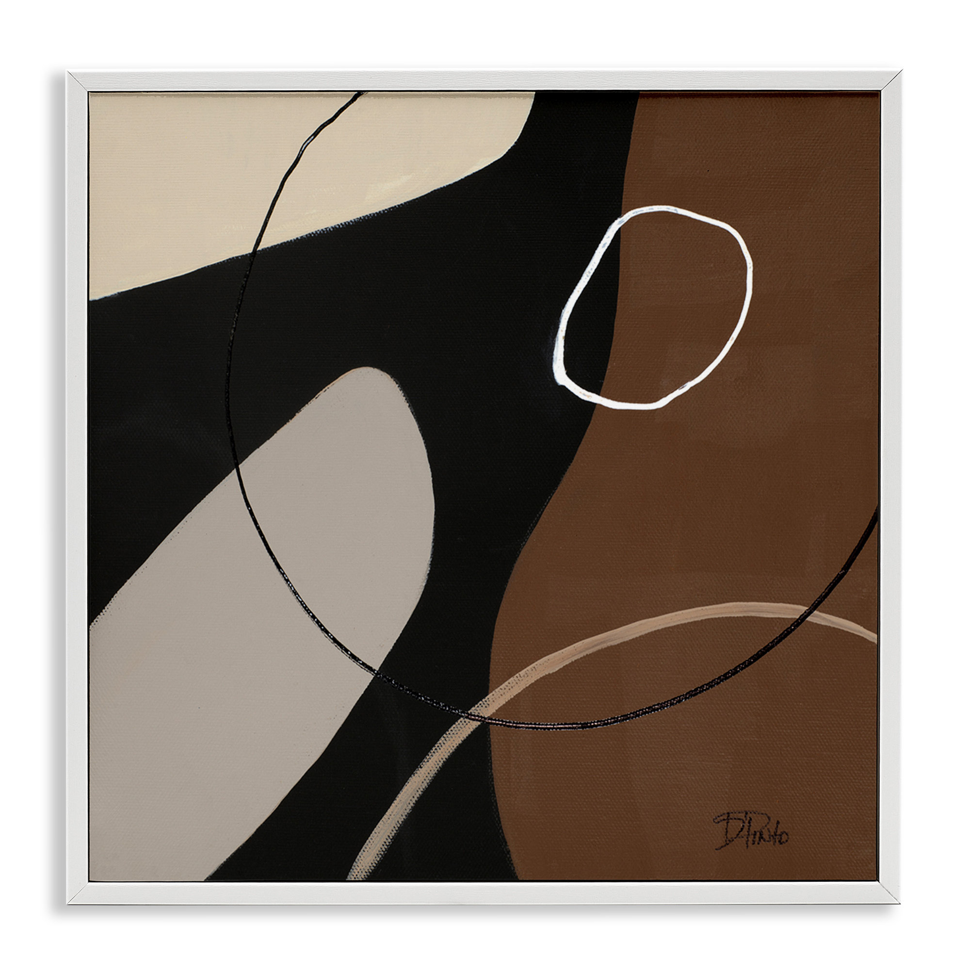 Stupell Industries Minimal Project Shapes Framed Giclee Art by Patricia ...
