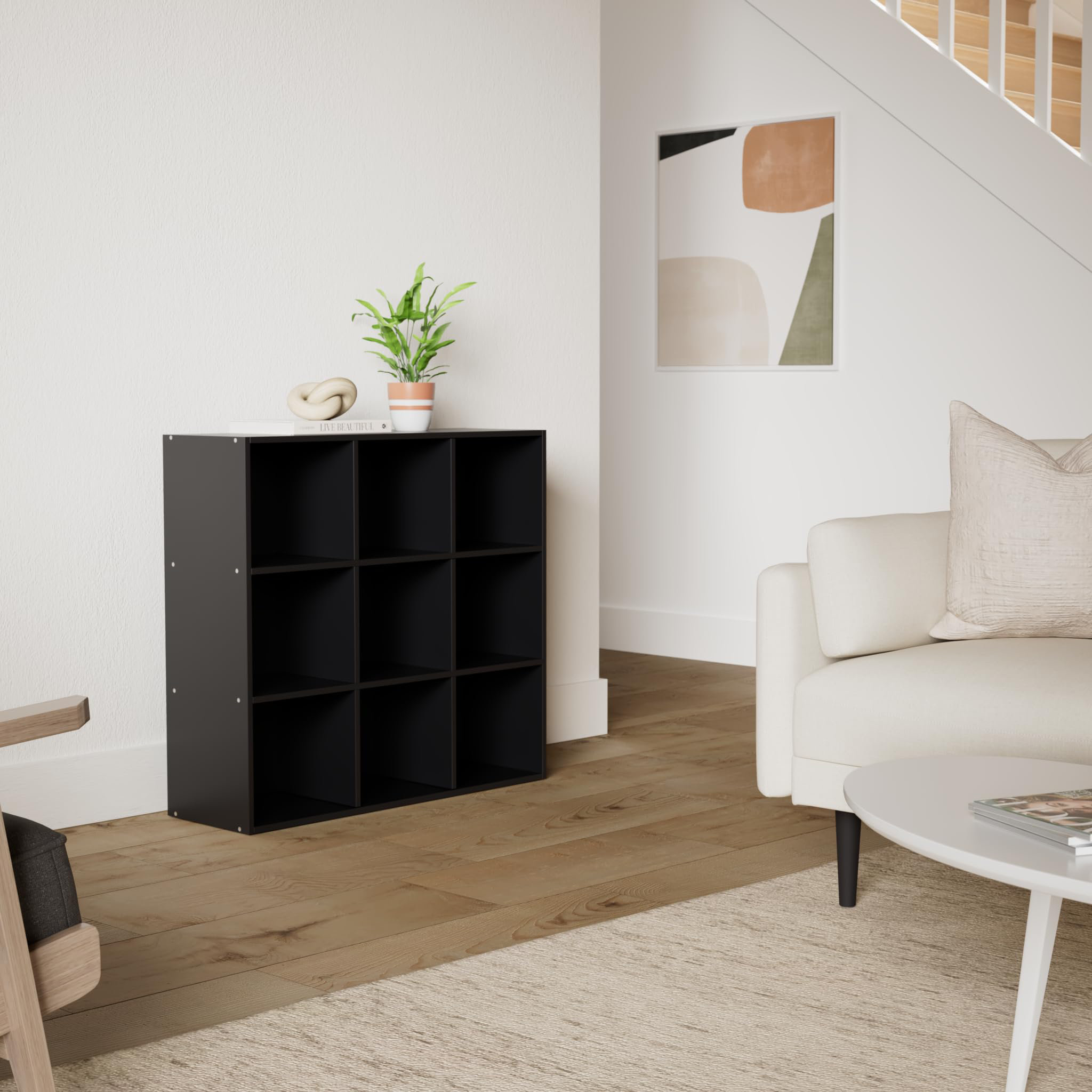 Latitude Run® 9-Cube storage manager, bookshelf opening, bookshelf ...