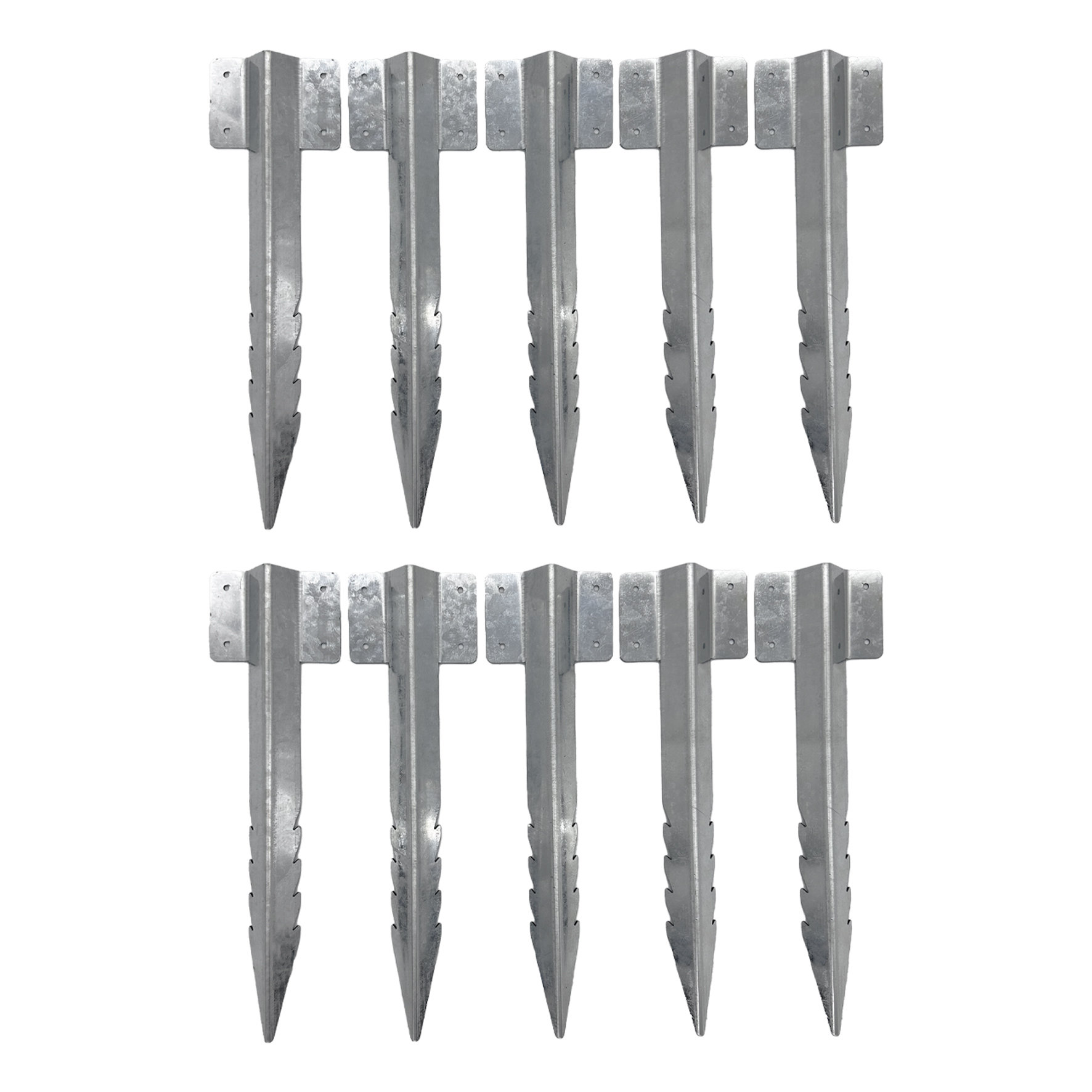 NICOMAN Galvanised Steel Railway Sleeper Brackets - Pack Of 10 ...