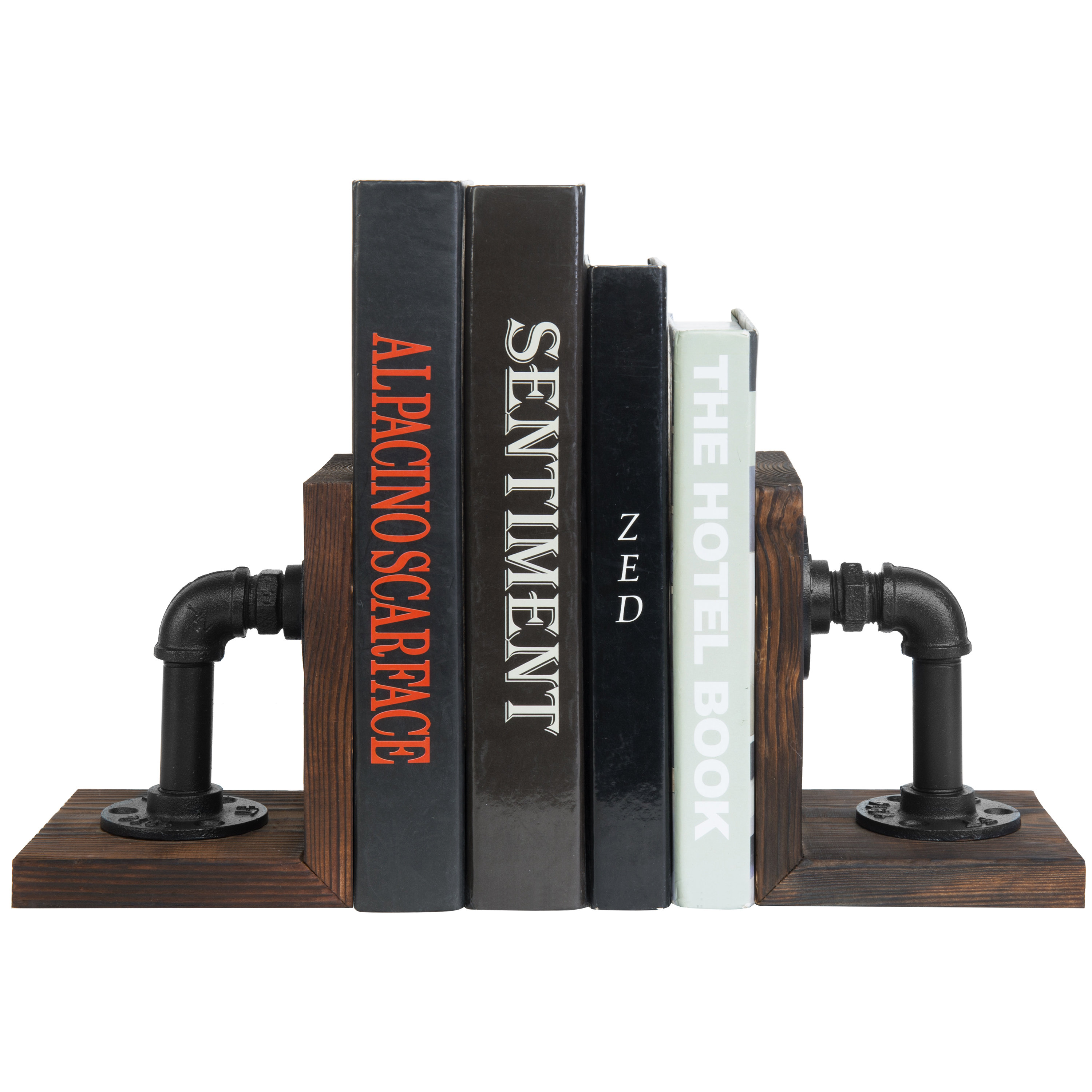 Williston Forge Industrial Pipe Non-skid Bookends & Reviews | Wayfair