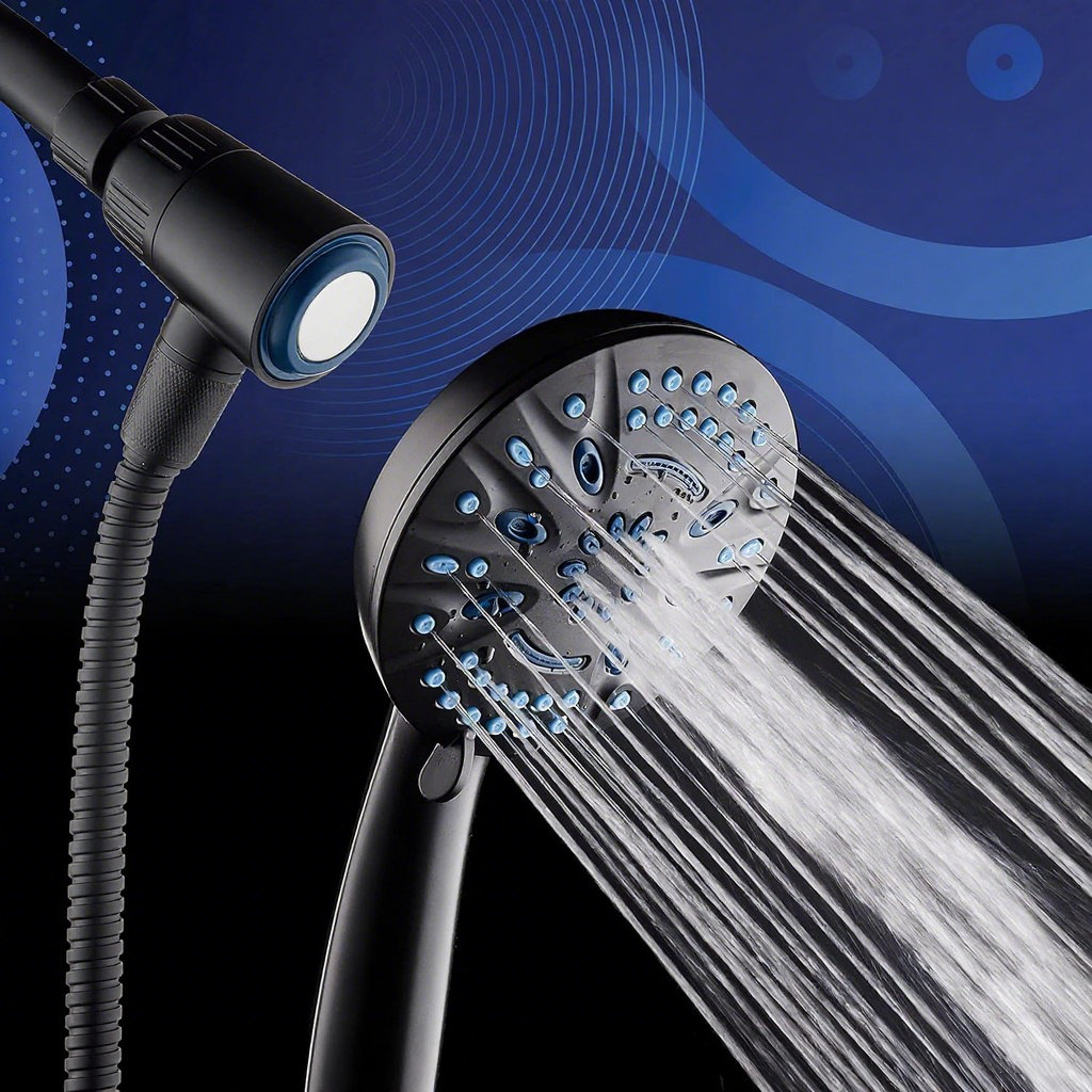 ZENMIT High-Pressure 8-mode Handheld Shower Head with Magnetic Guidance ...