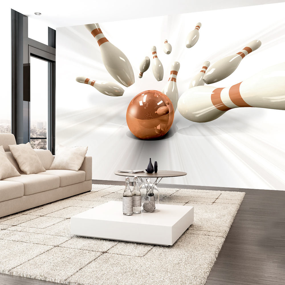 East Urban Home Bowling Wall Mural | Wayfair