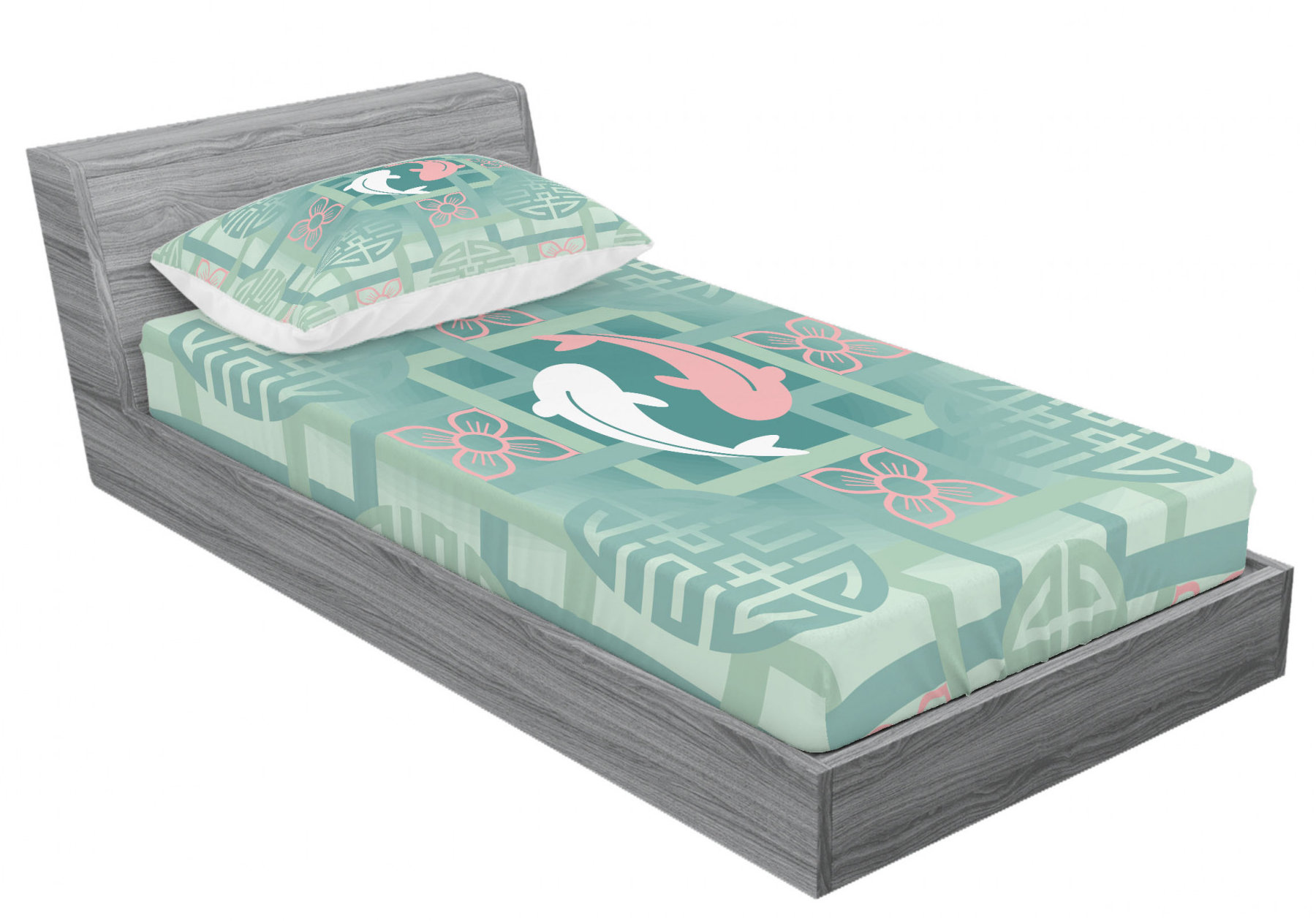 Ambesonne Japanese Microfiber Sheet Set | Wayfair