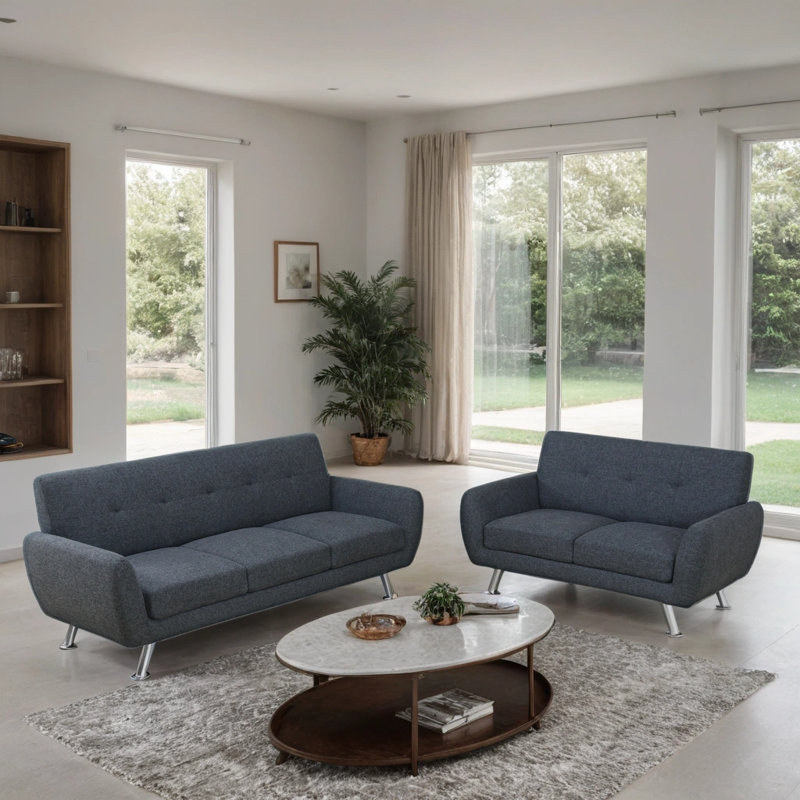 Ebern Designs 2-Piece Living Room Sofa Set | Wayfair