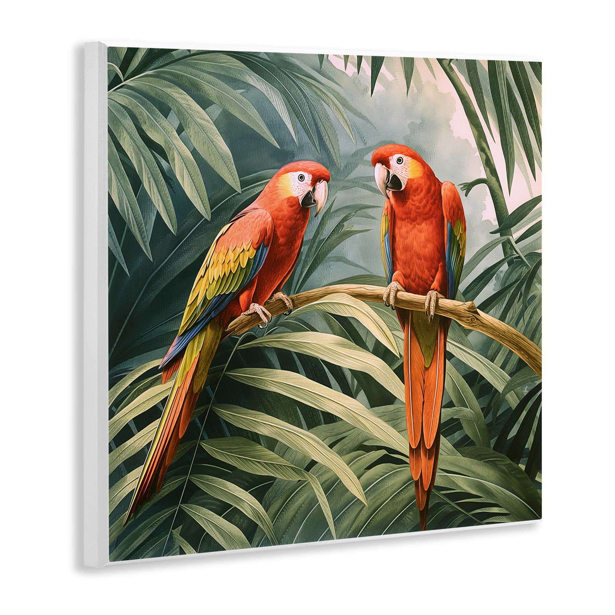 Dakota Fields Parrot Duo in Rainforest Wall Plaque Art by Steve ...