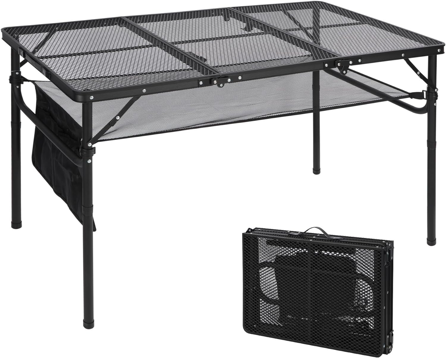 REDCAMP 48'' Rectangular Adjustable Folding Table | Wayfair