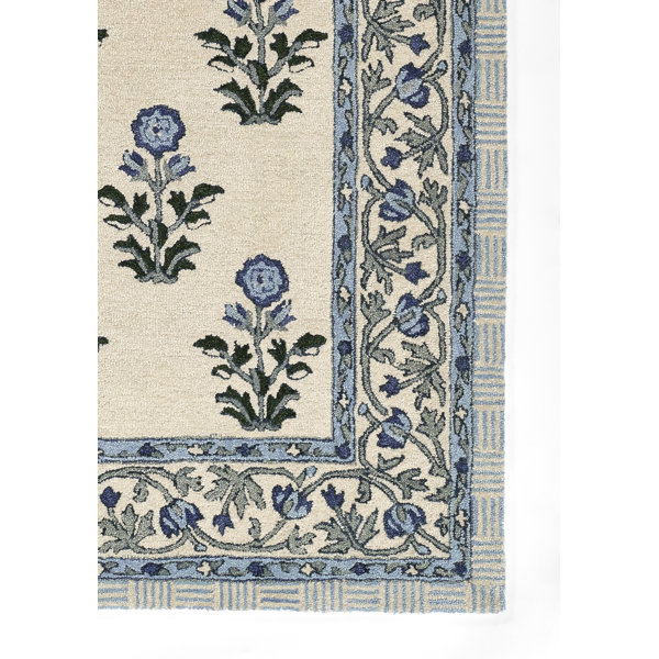 Momeni Cotswold Traditional Hand Tufted Wool Blue Area Rug 2'6" X 8 ...