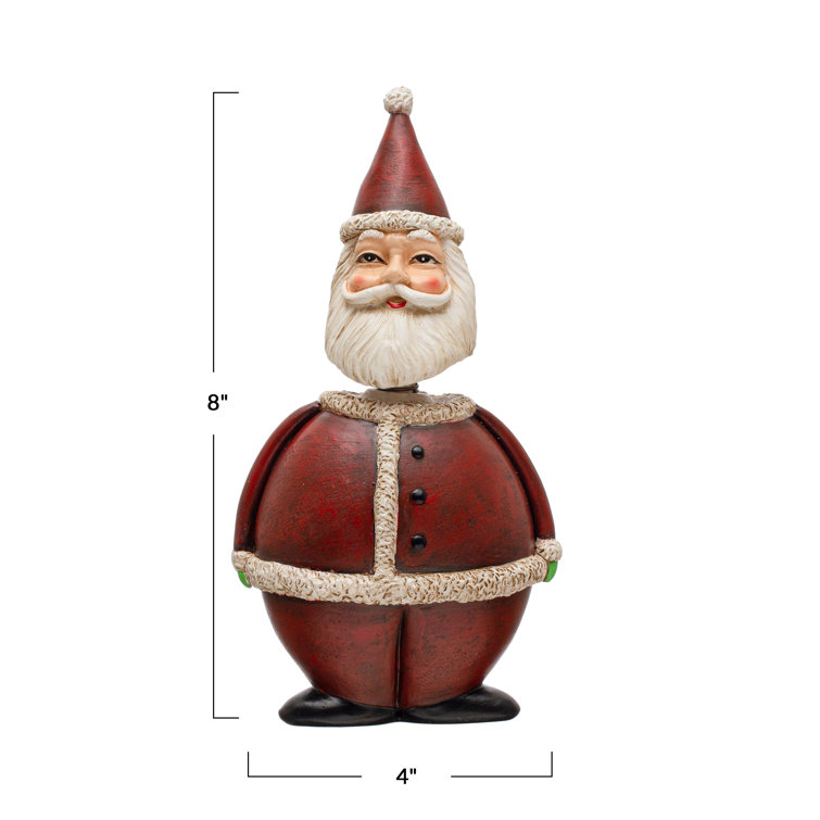 The Holiday Aisle® Resin Santa Bobble Head - Wayfair Canada