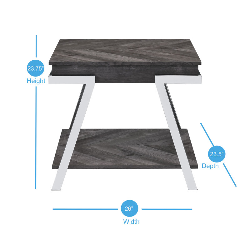 Wade Logan® Adcock End Table with Storage & Reviews | Wayfair