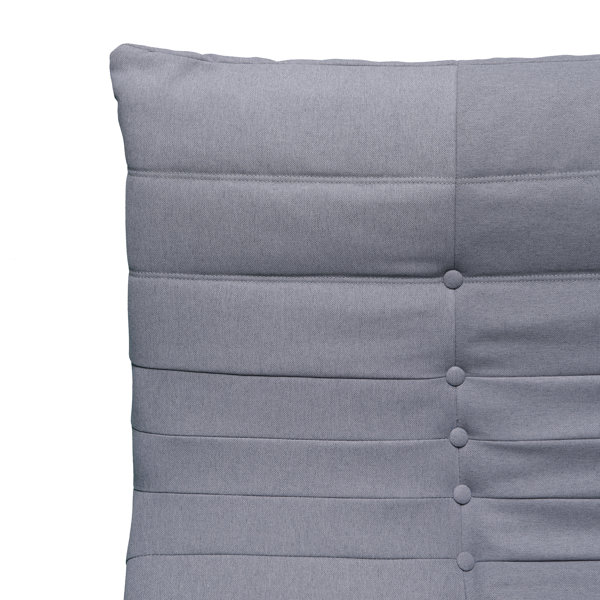 Deko Living Gray Outdoor Compression Foam Loveseat Sofa | Wayfair