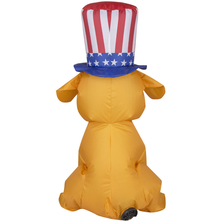 Gemmy Industries Airdorable Airblown Patriotic Dog Inflatable - Wayfair ...